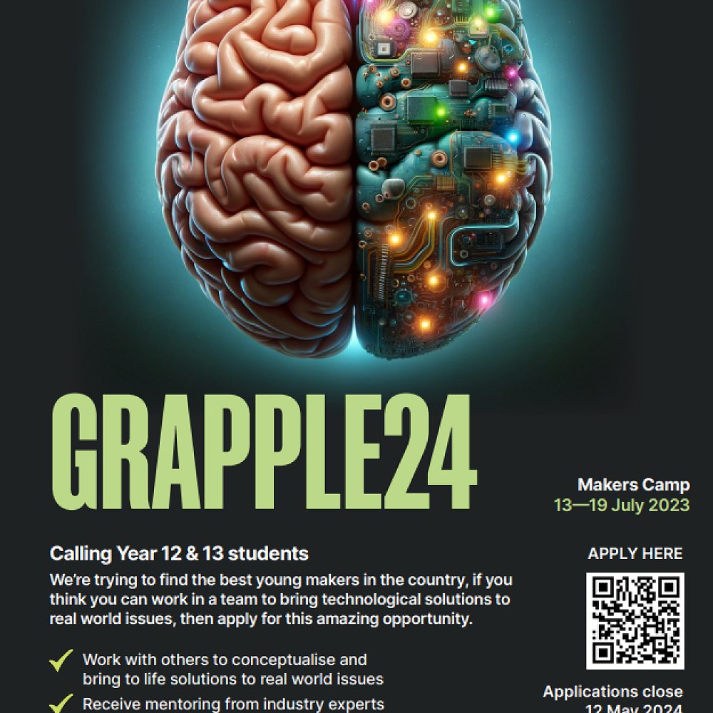 GRAPPLE24 Tech competition for year 12-13 students. $1500 prize money