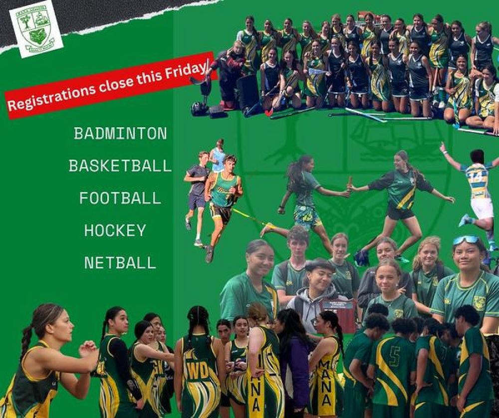 Winter sport registrations close this Friday!