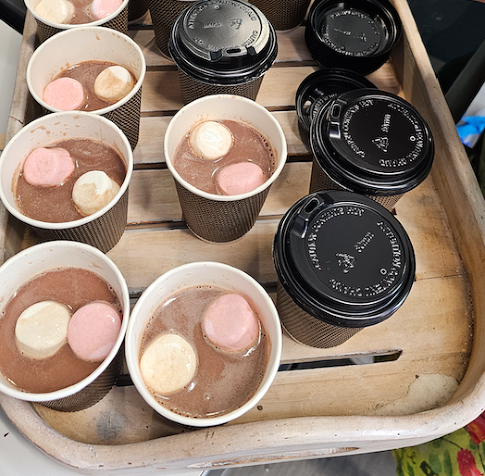 Thanks PTA for the Hot Chocolate and Cookie!