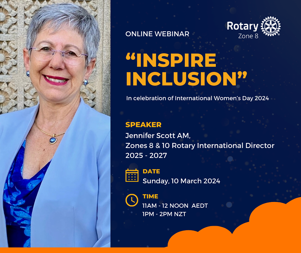 CELEBRATING INTERNATIONAL WOMEN’S DAY 2024 WITH JENNIFER SCOTT — Rotary ...