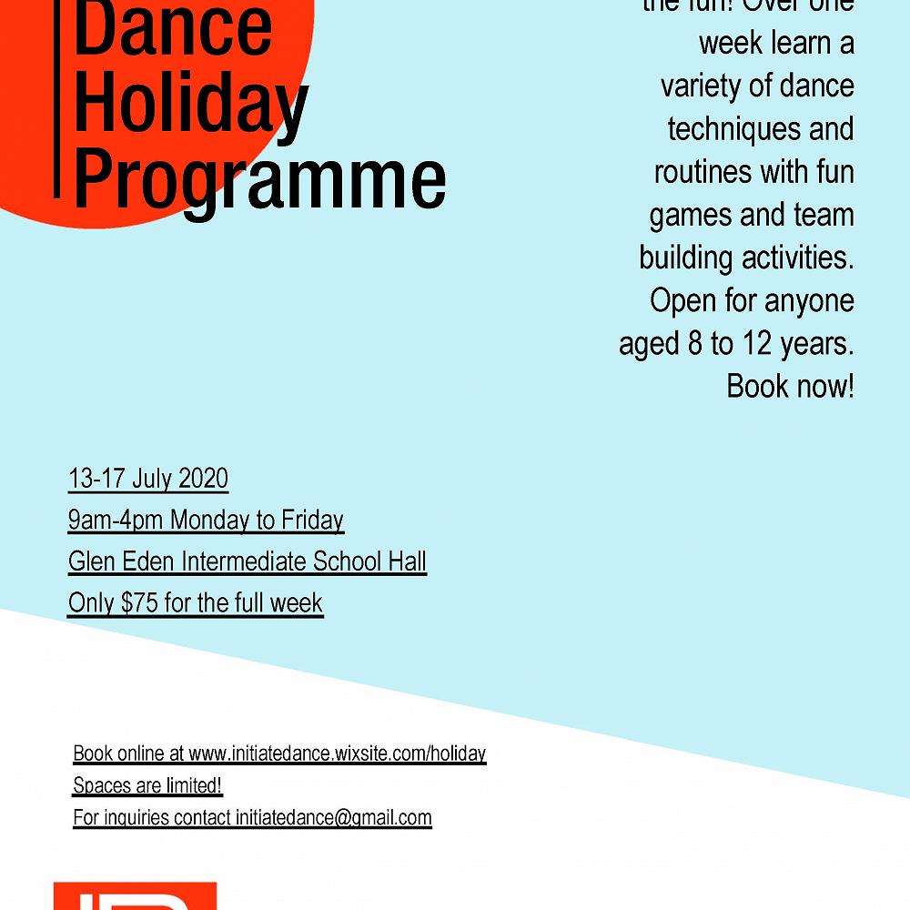 Initiate Dance Holiday Programme — HOBSONVILLE HUB - FRIDAY 26 JUNE 2020