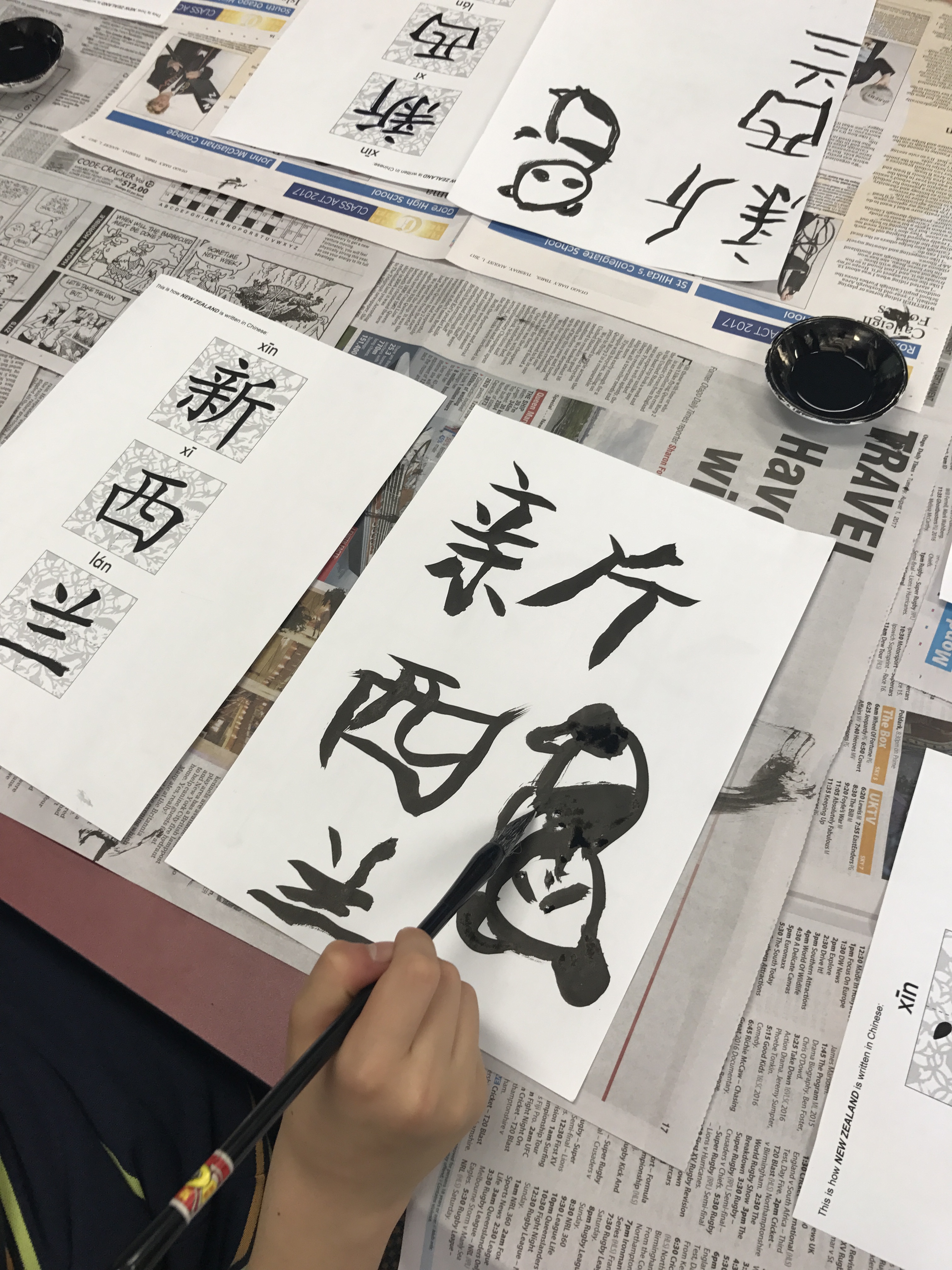 Room 6 Mandarin Calligraphy | Tahuna Normal Intermediate