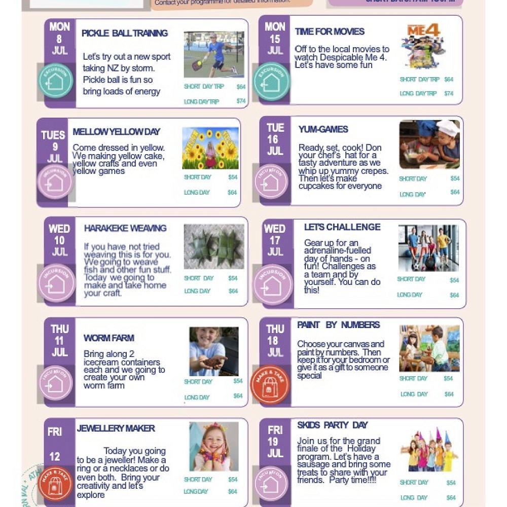 sKids Holiday Programme! — Te Kura o Tuahiwi - Wāhanga 2 Wiki 6