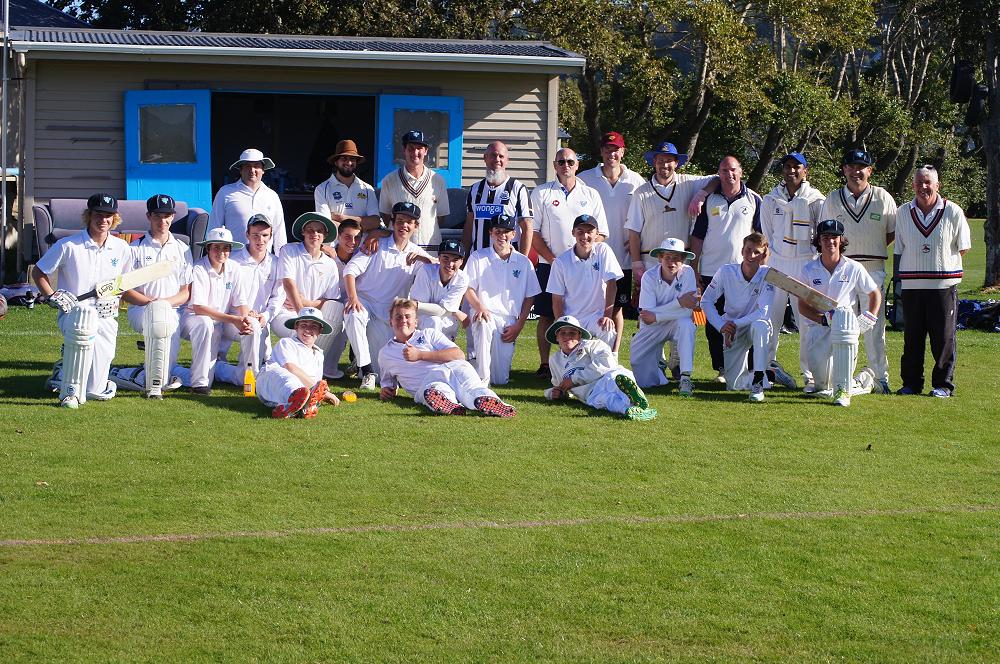 Annual student vs staff cricket match down to the wire.