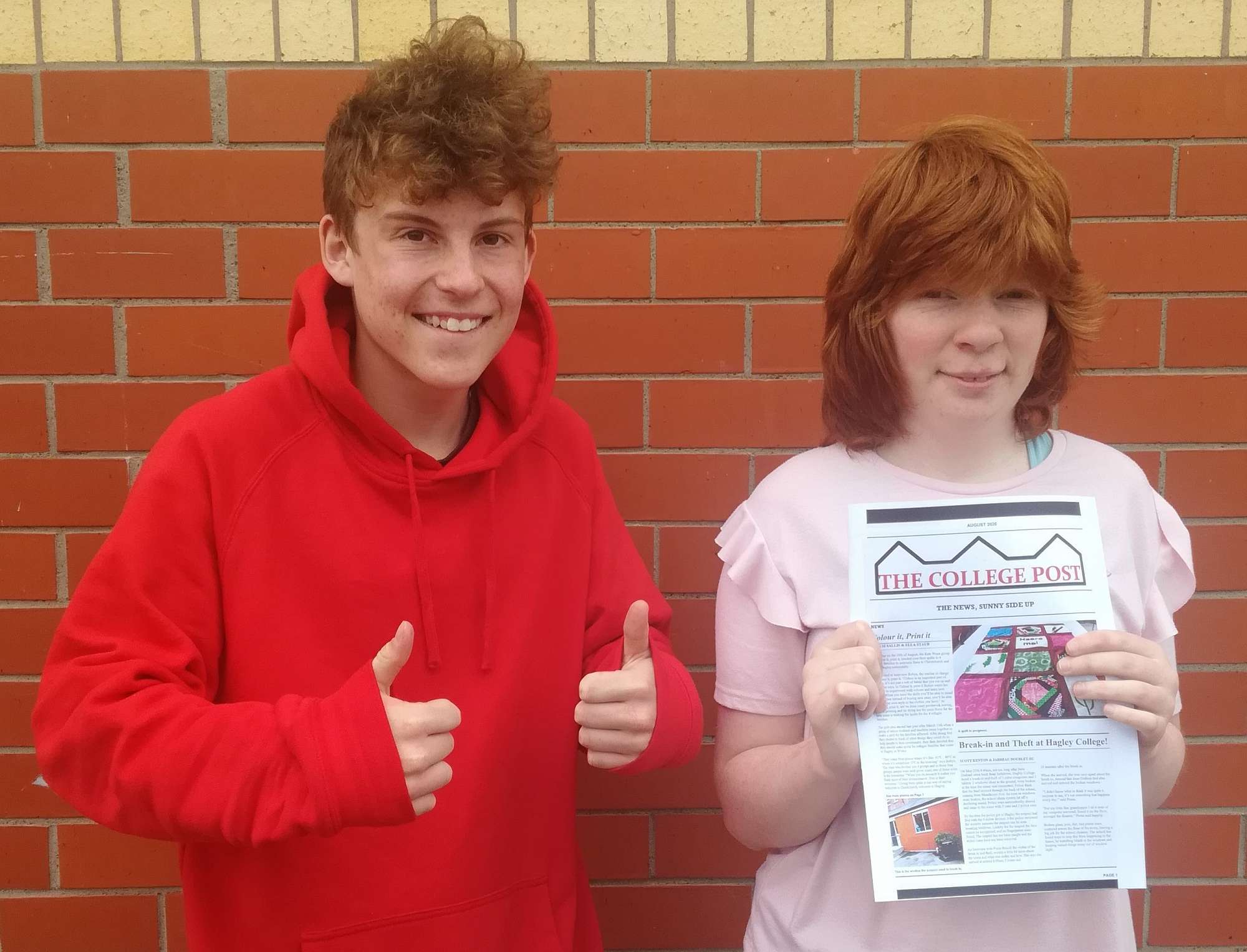 Hagley students with a nose for news!