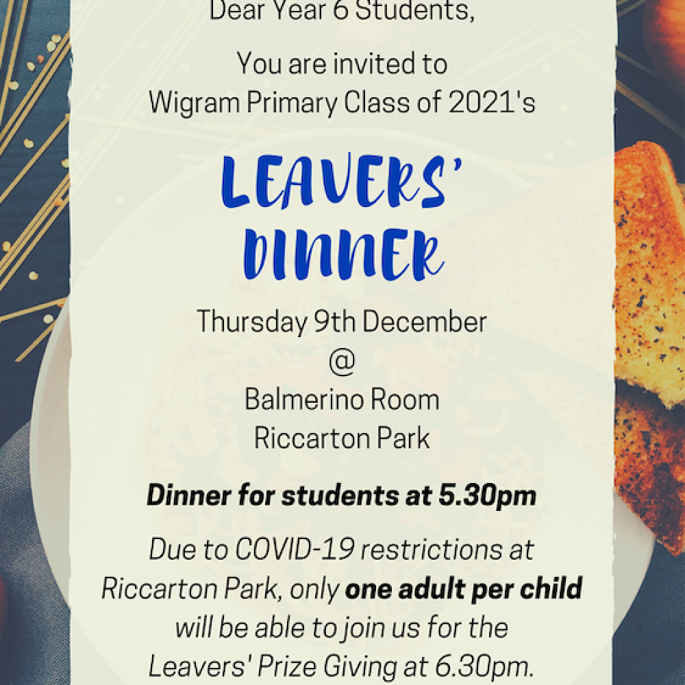 Year 6 Leaver's Dinner