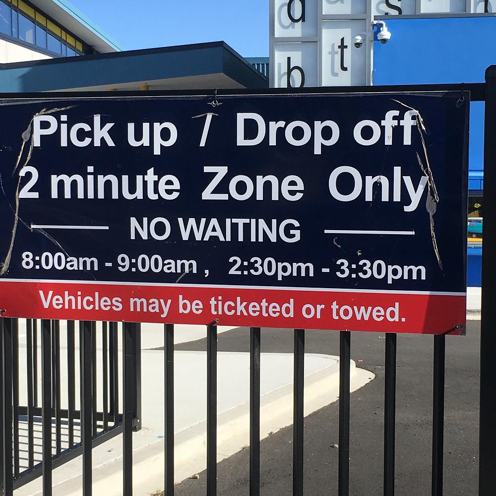Pick-up and Drop-off Zone
