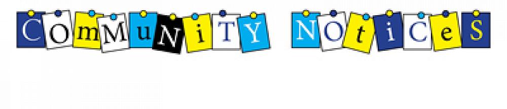 New Community Notices — Newsletter 11 - 29 June 2017