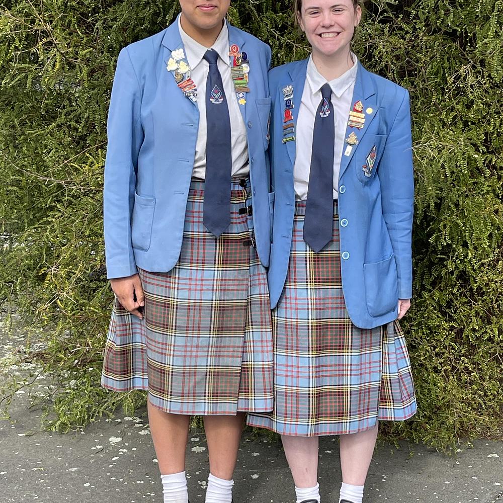 Tallulah Costa and Lilly Edwards - Ngā Māreikura Prefects