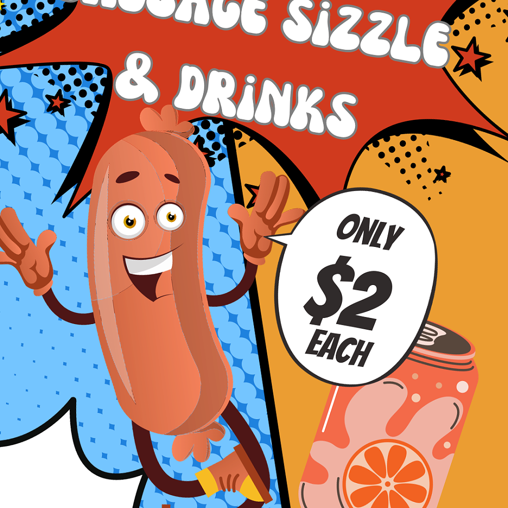 Sausage sizzle day is coming ...