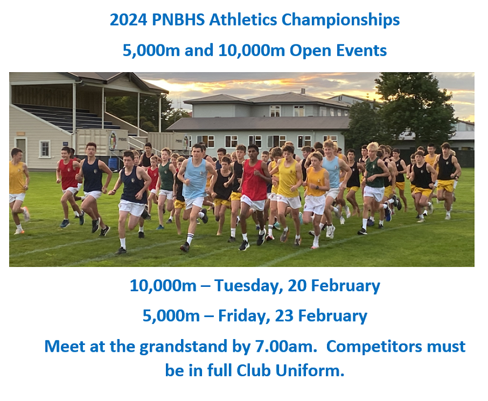 5,000m and 10,000m Open Events — PNBHS Weekly Update: Term 1, Week 4