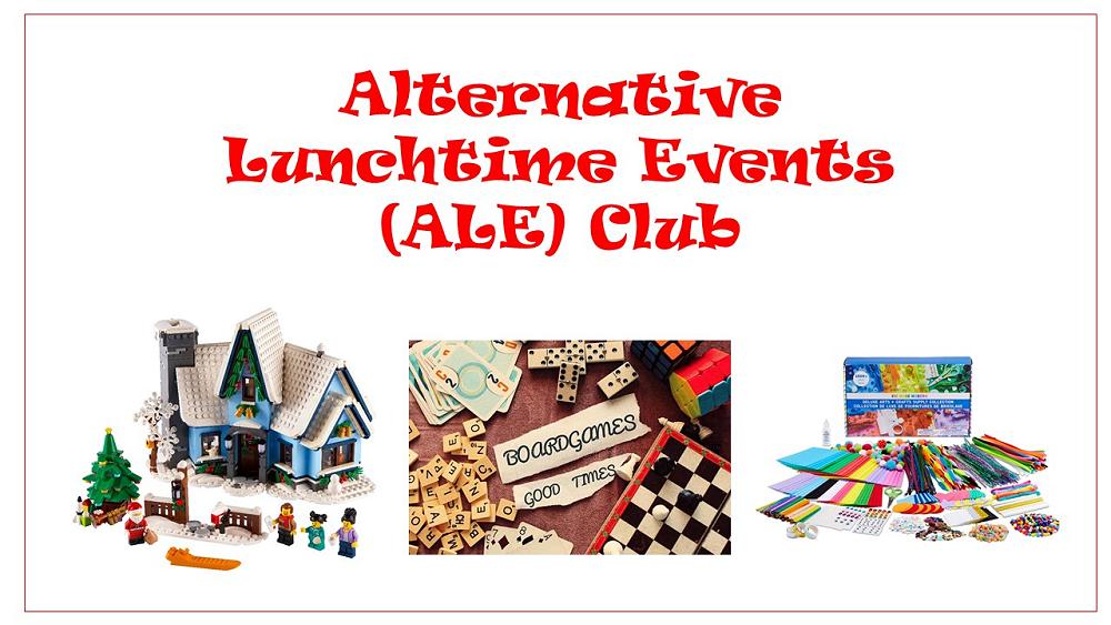 Alternative Lunchtime Events (ALE) club — Term 1 Week 9