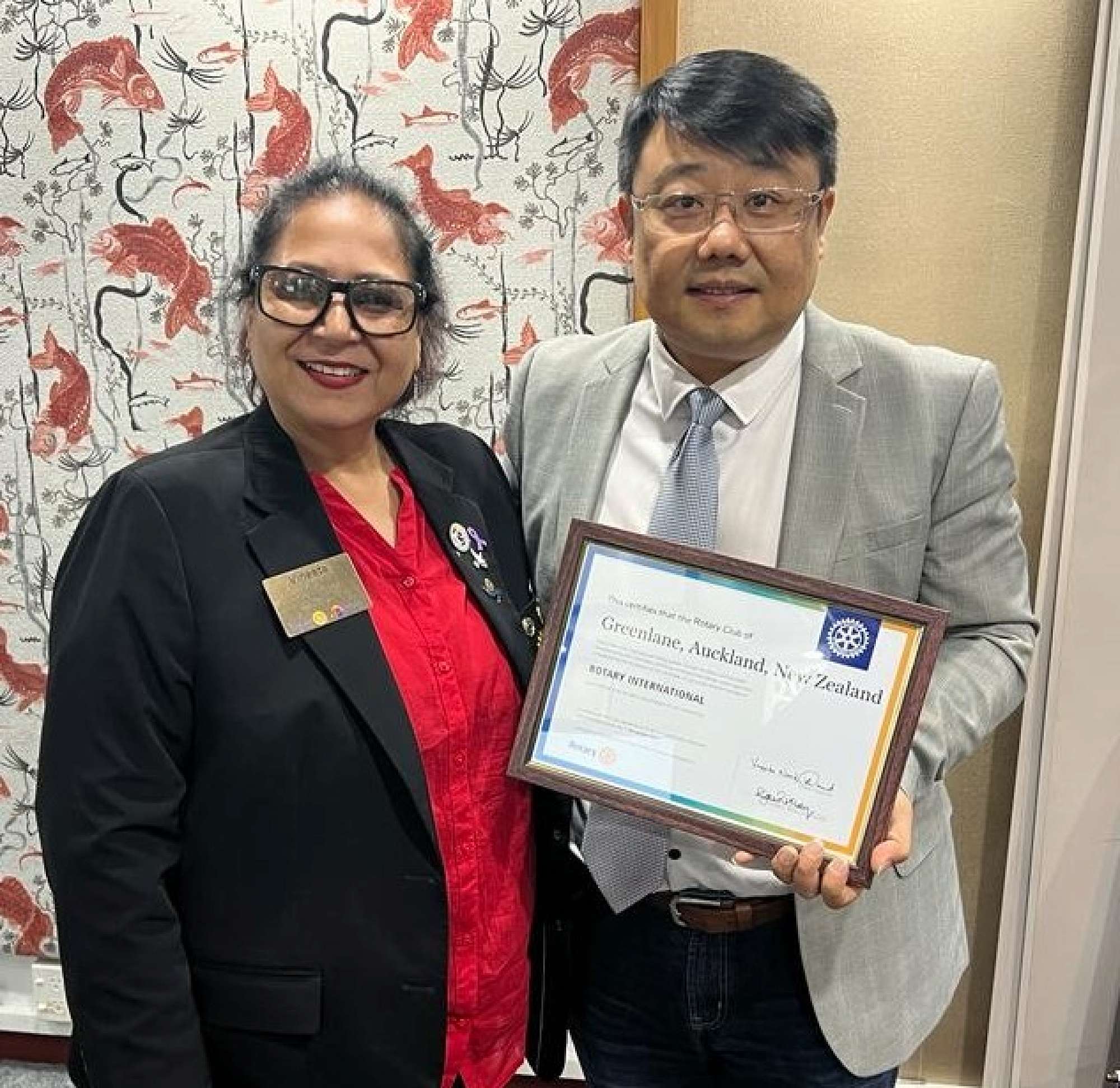 WE WELCOME ROTARY CLUB OF GREENLANE TO THE ROTARY FAMILY