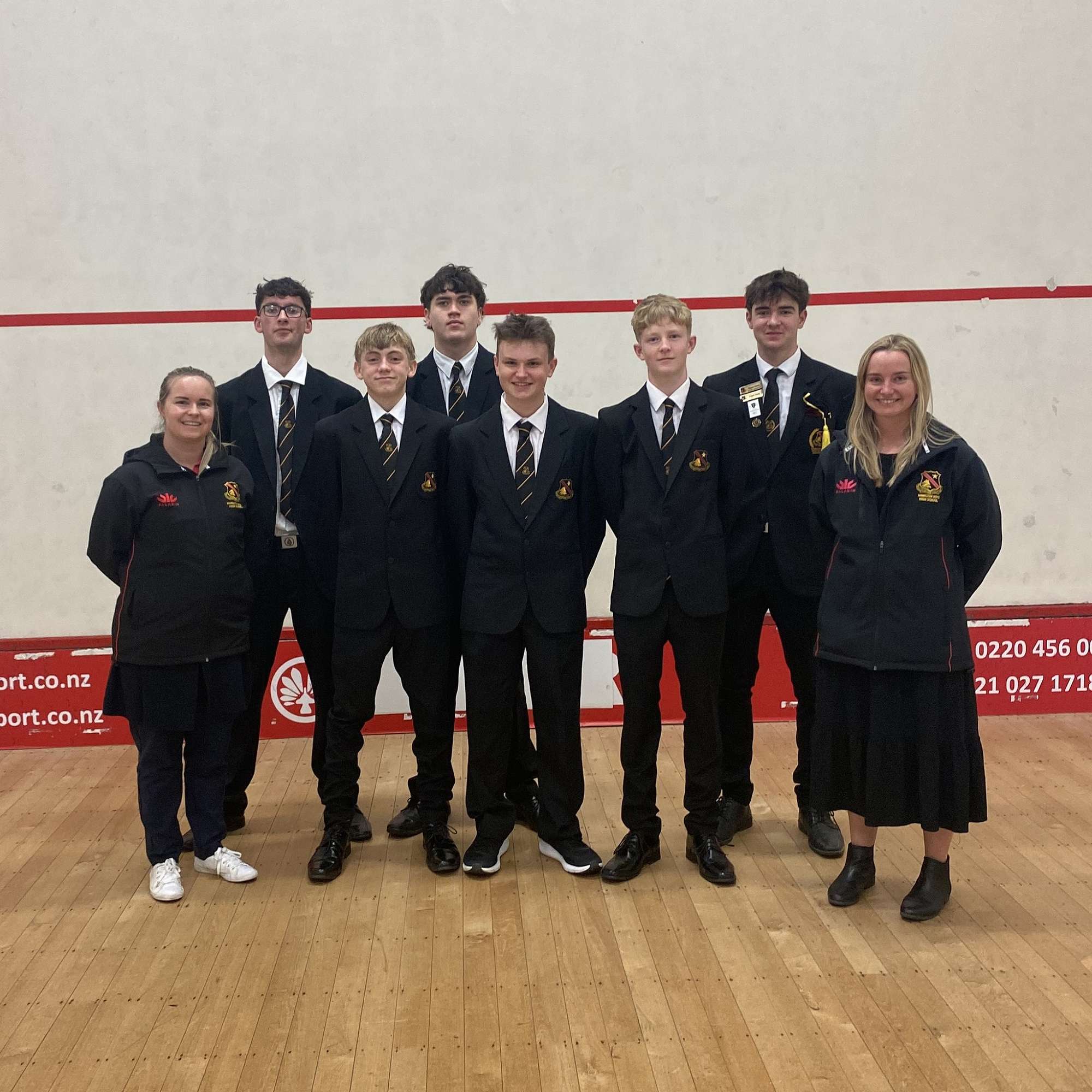 HBHS Squash team finishes fifth in New Zealand