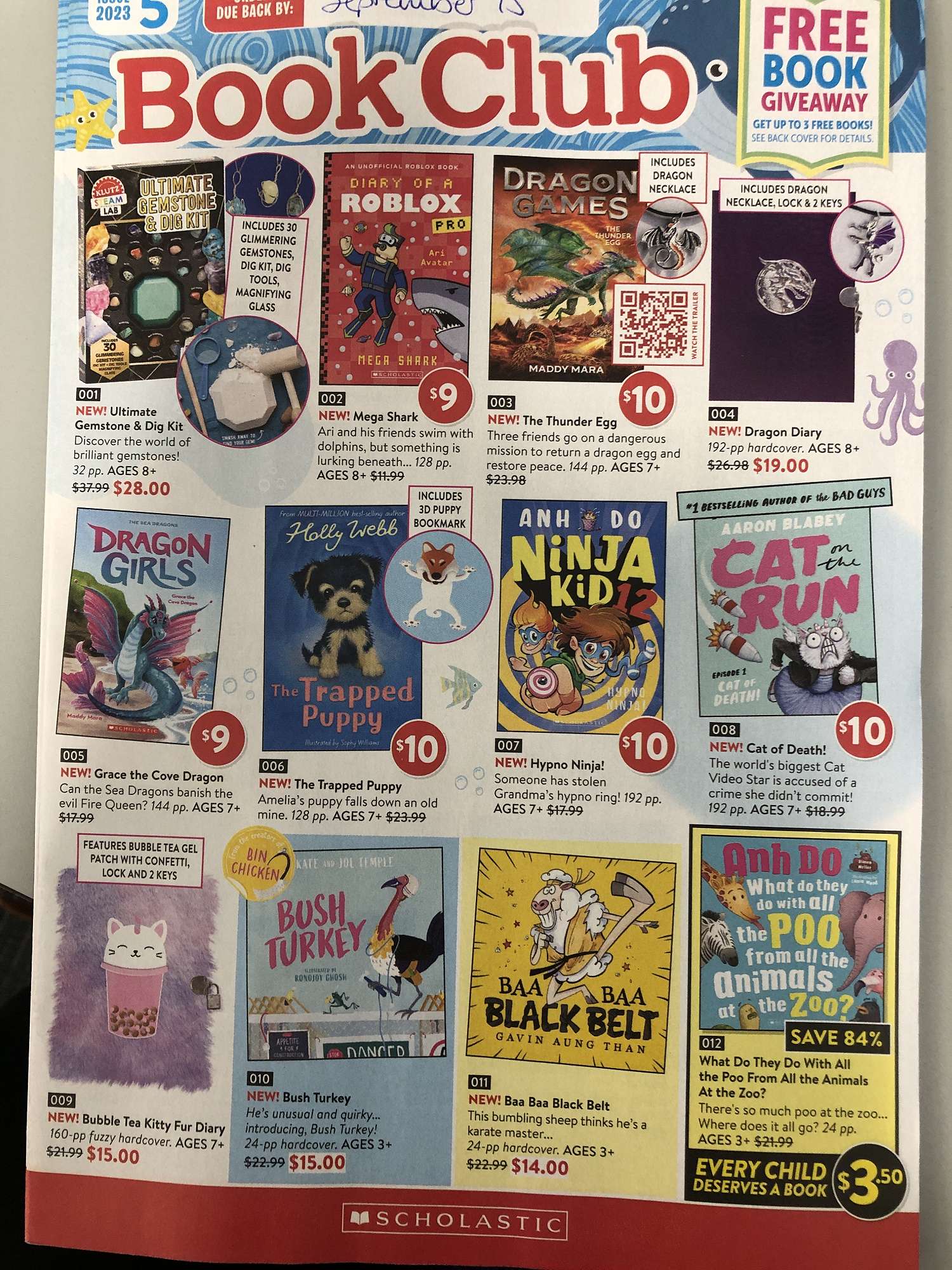 Scholastic Book Club Issue 5