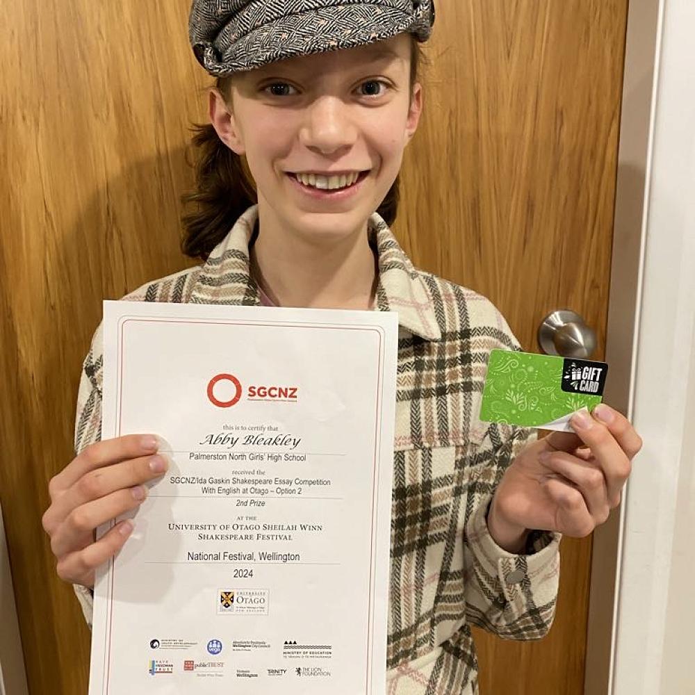 SGCNZ/Ida Gaskin Shakespeare Essay Competition