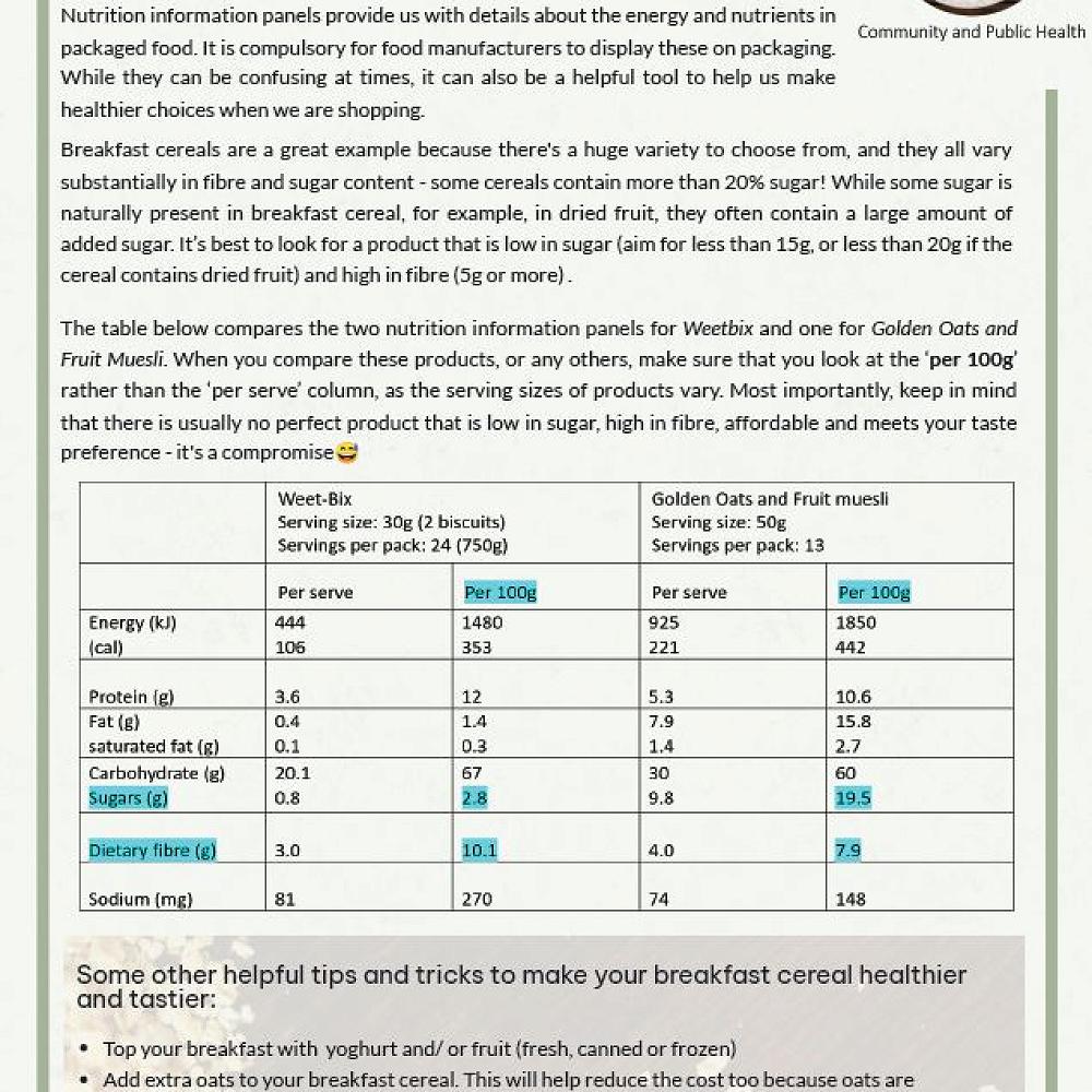 West Coast Nutrition Bites - Label reading — Open Magazine Panui - John ...