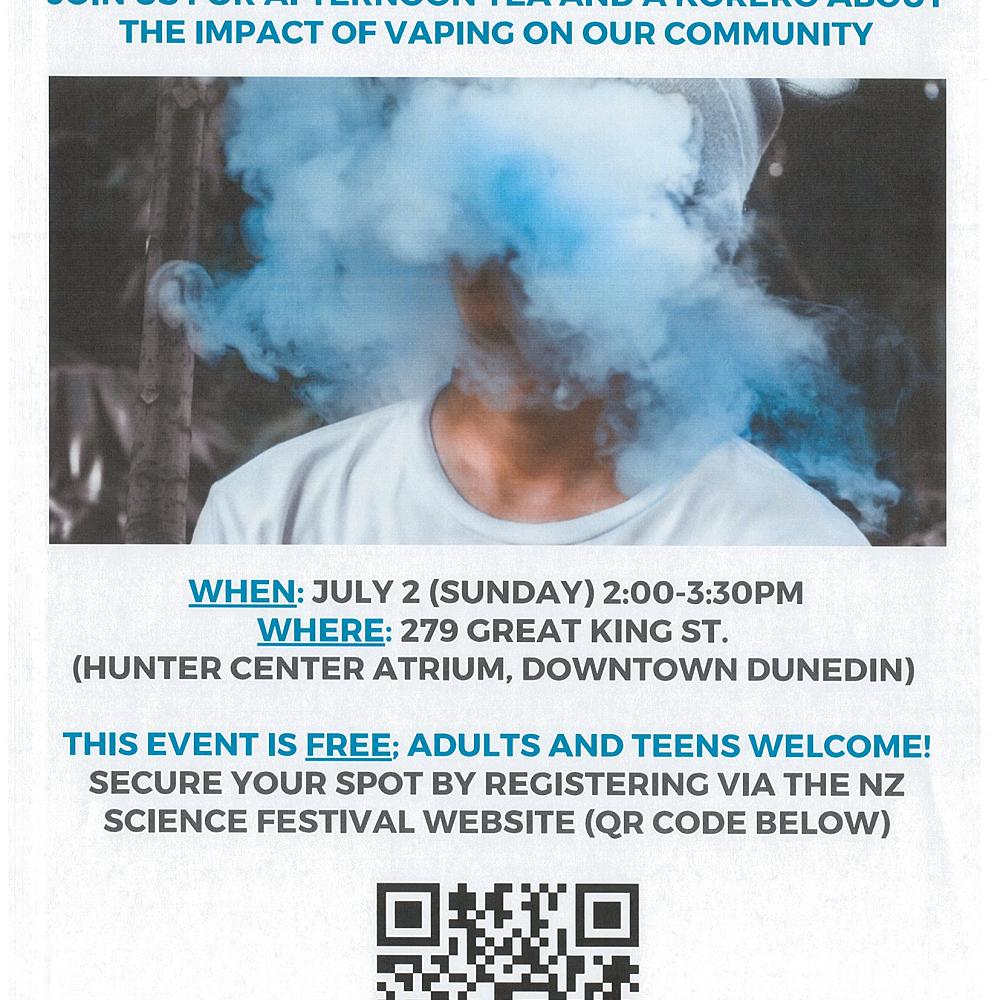 Vaping Panel Discussion at Upcoming NZ International Science Festival ...