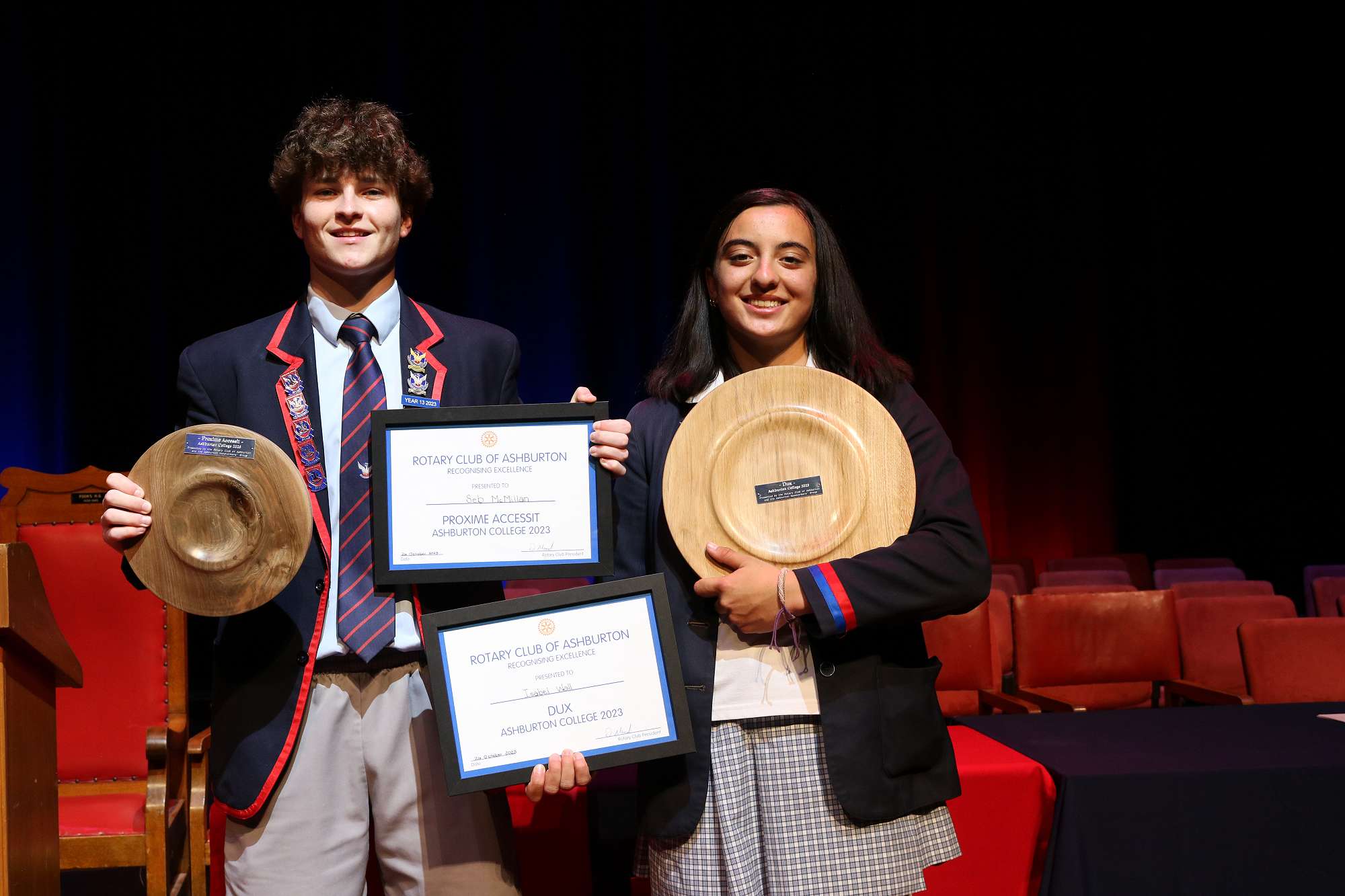 YEAR 13 PRIZE GIVING DUX & RUNNER UP