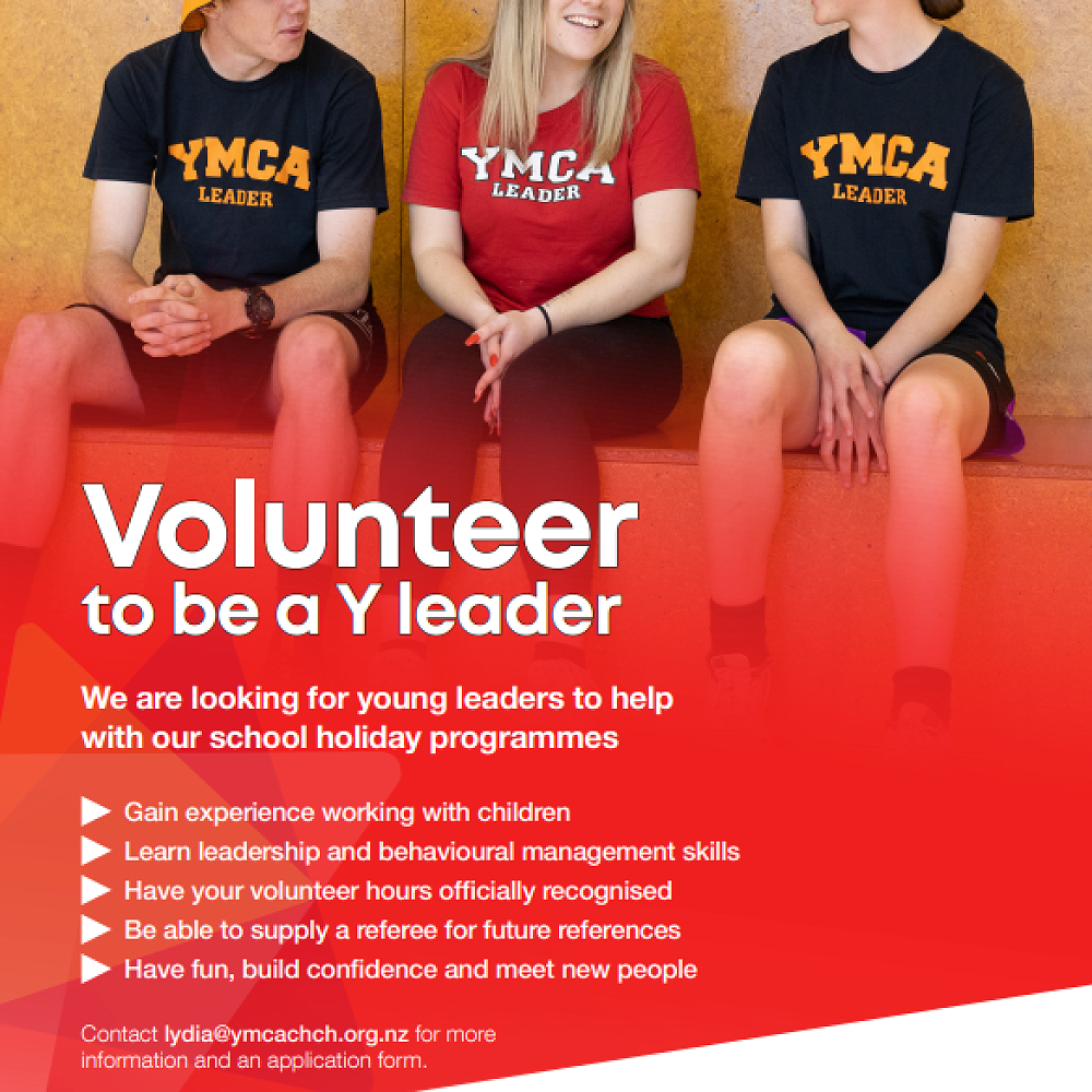 Volunteer Opportunity - YMCA Holiday Programme — Panui / Newsletter ...