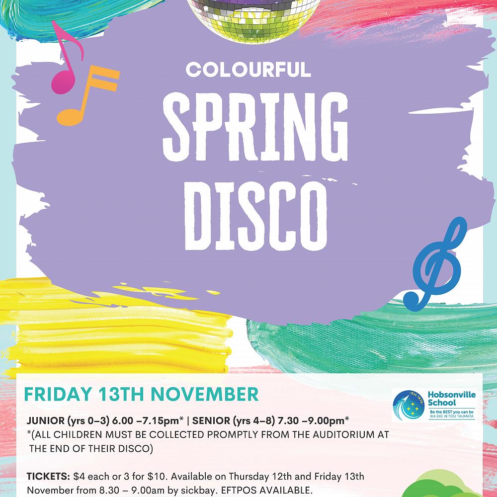 Spring Disco - Friday 13 November