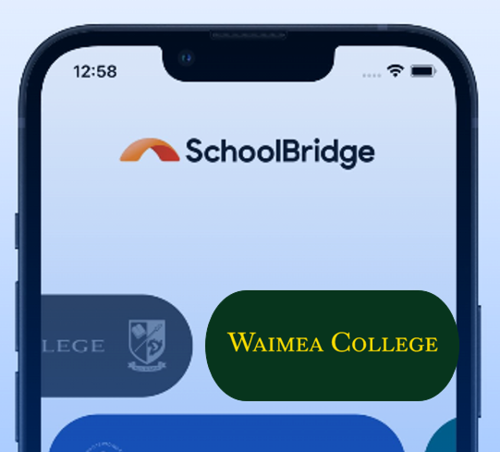 Waimea College Parent Portal and SchoolBridge App