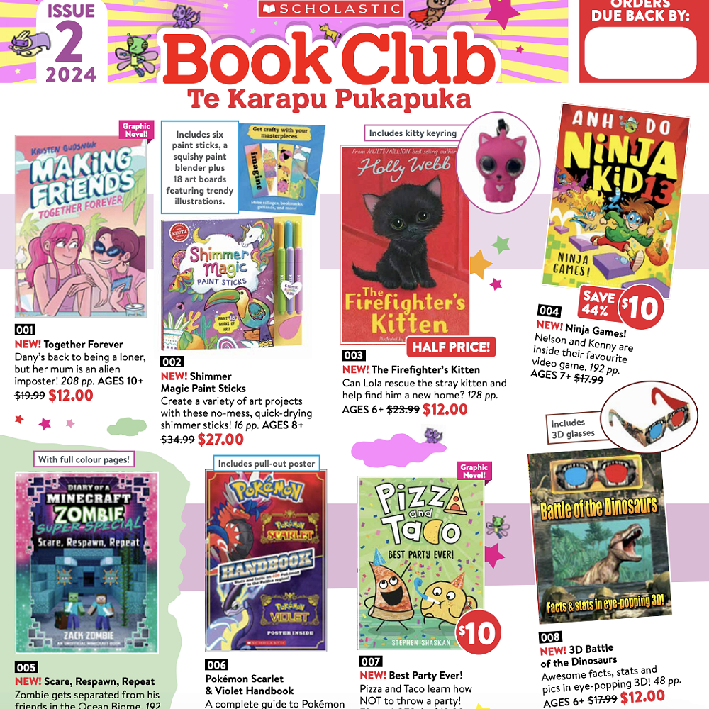 Scholastic Book Club , Issue 2, 2024 — Week 6 News