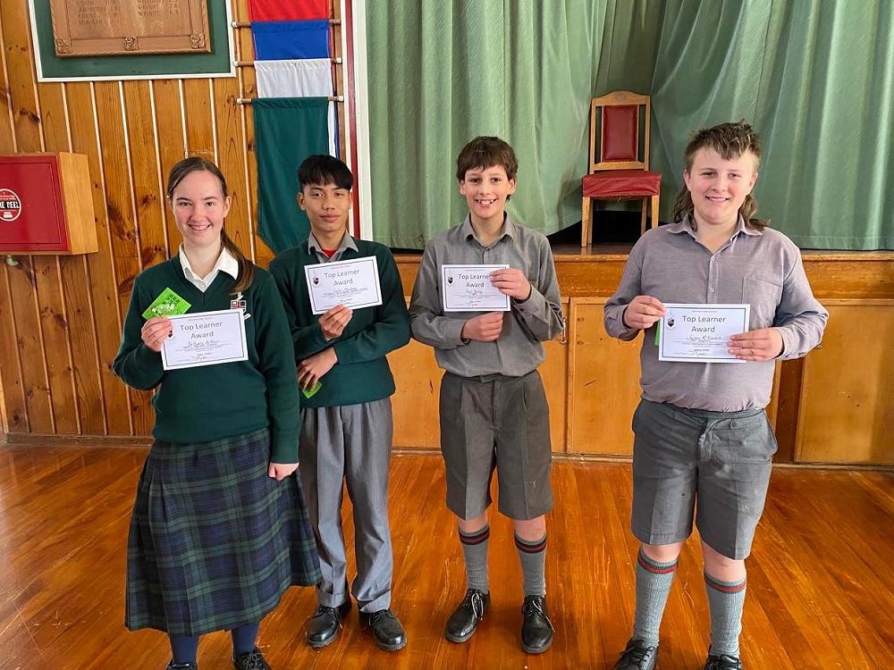 🌟 YEAR 7 - 10 TOP LEARNERS 🌟 — Waimate High School Newsletter