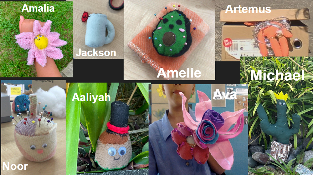 Year 8 Textiles: Pin Buddies