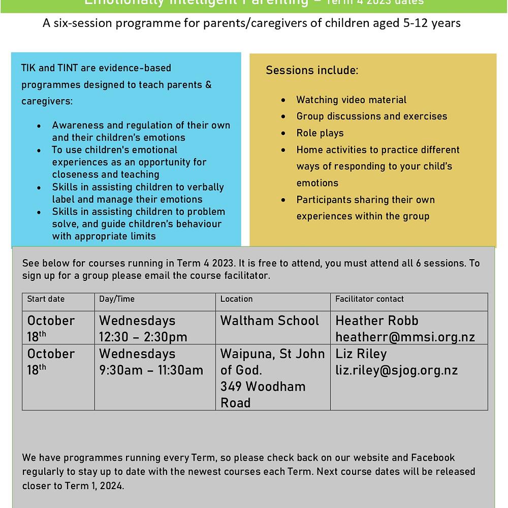 Tuning into Kids - Parenting Programme