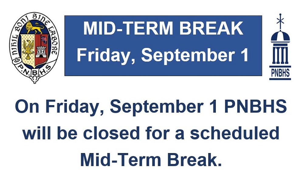 Mid-Term Break - Rāmere ǀ Friday, Mahuru ǀ September 1