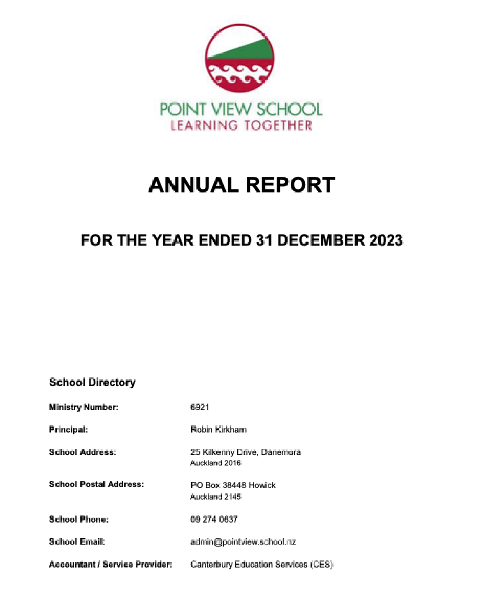Point View Annual Report 2023