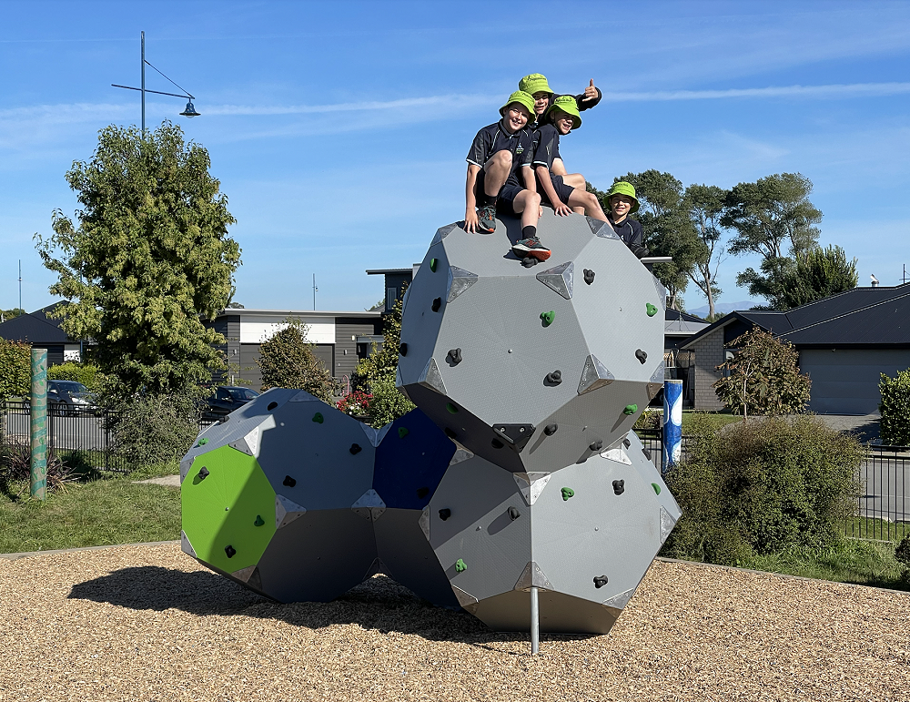 Check out our new playground climbing blocks!
