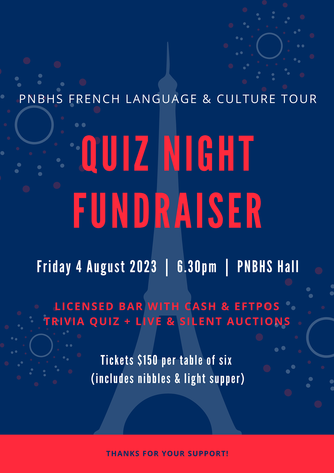 The Big PNBHS Quiz Night is coming up!