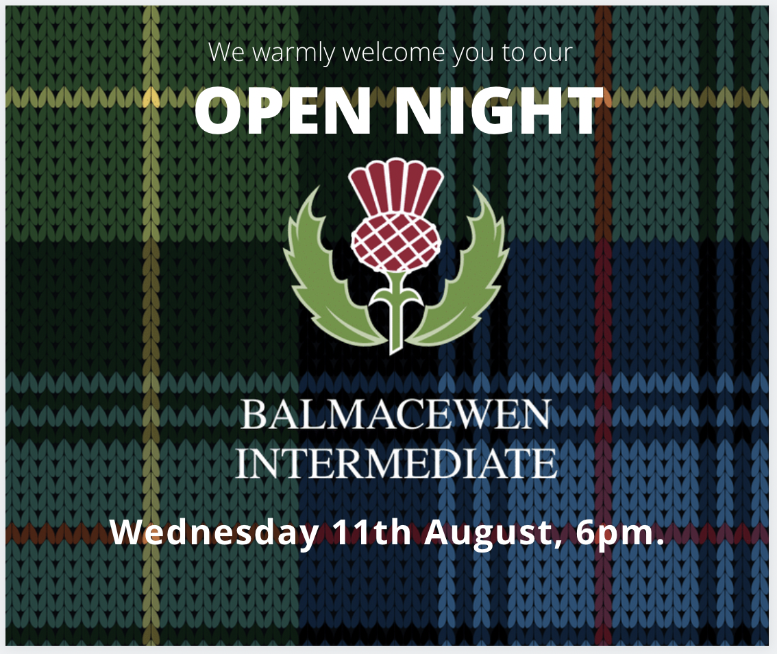 Balmacewen Intermediate open evening. | Balmacewen Intermediate