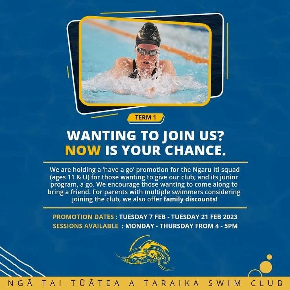 Ngā Tai Tūātea a Taraika Swimming Club — Steeple Rock - 23 February 2023