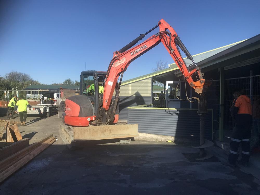 First Steps - Quad Canopy Footings