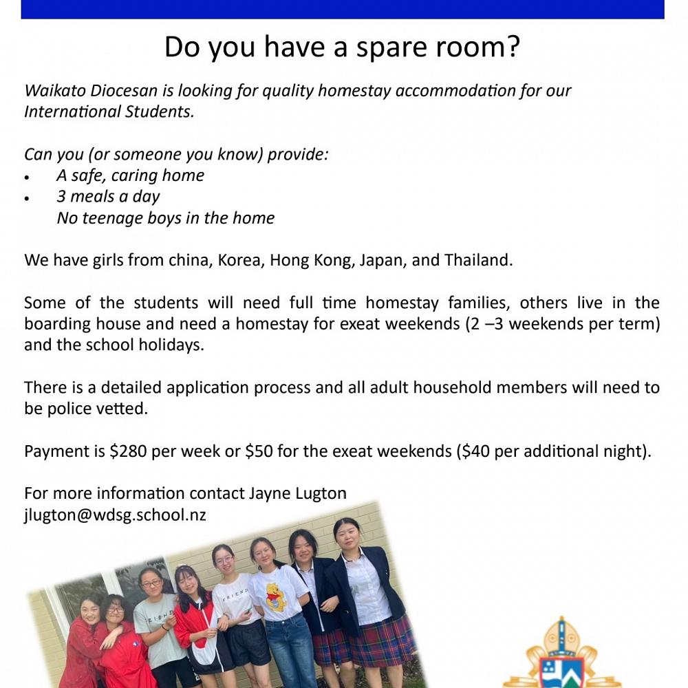 Homestay Families Needed