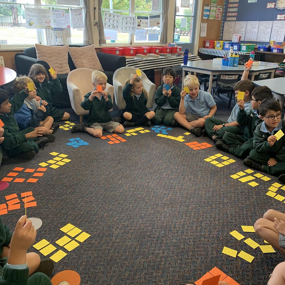 Room 11 Playing 'The Faces Game' from the Sparklers Resource