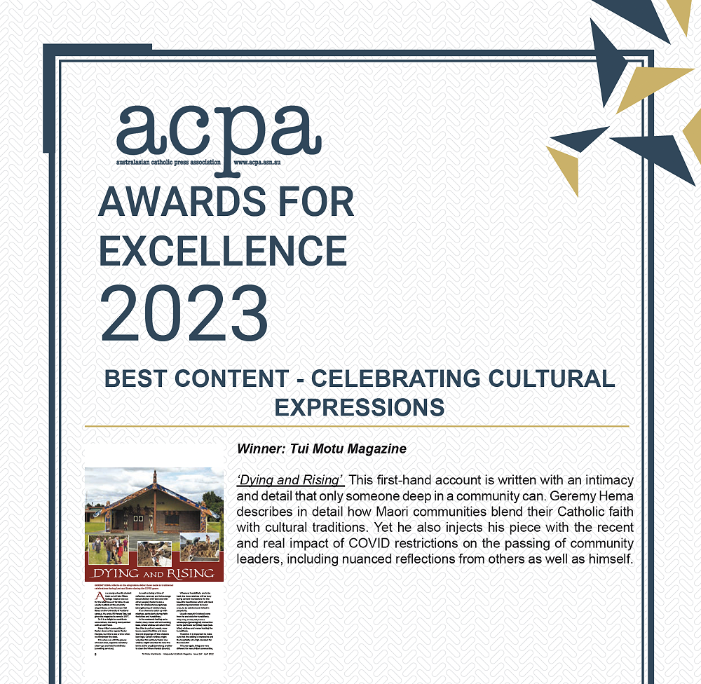 Awards for Tui Motu InterIsland Magazine