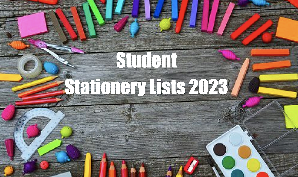 Shirley Intermediate School Stationery List 2023
