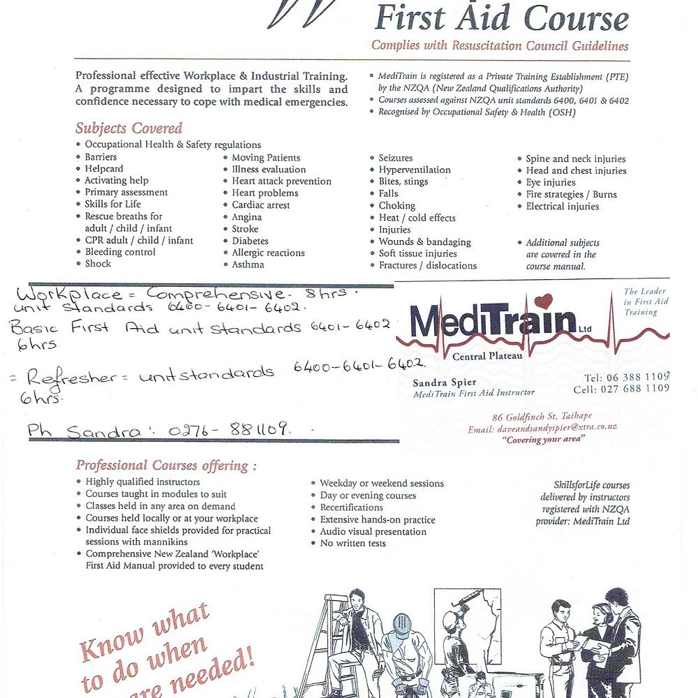 🏥 First Aid Course - 8th August👩‍⚕️ — Newsletter 13 June 2024