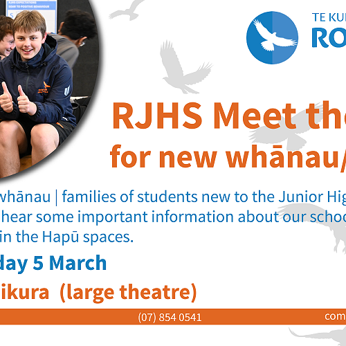 RJHS Newsletter - Term 1, Issue 2