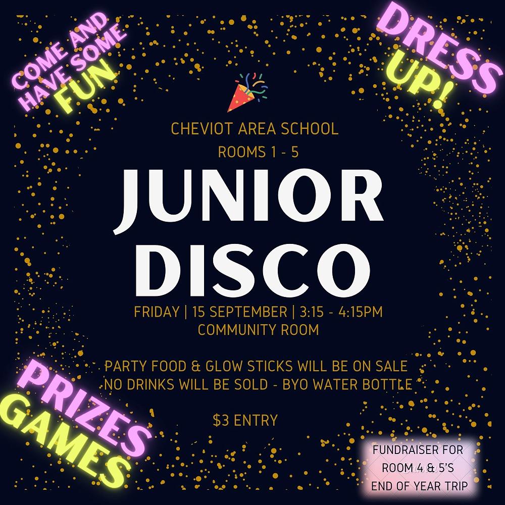 Junior Disco for Rooms 1-5