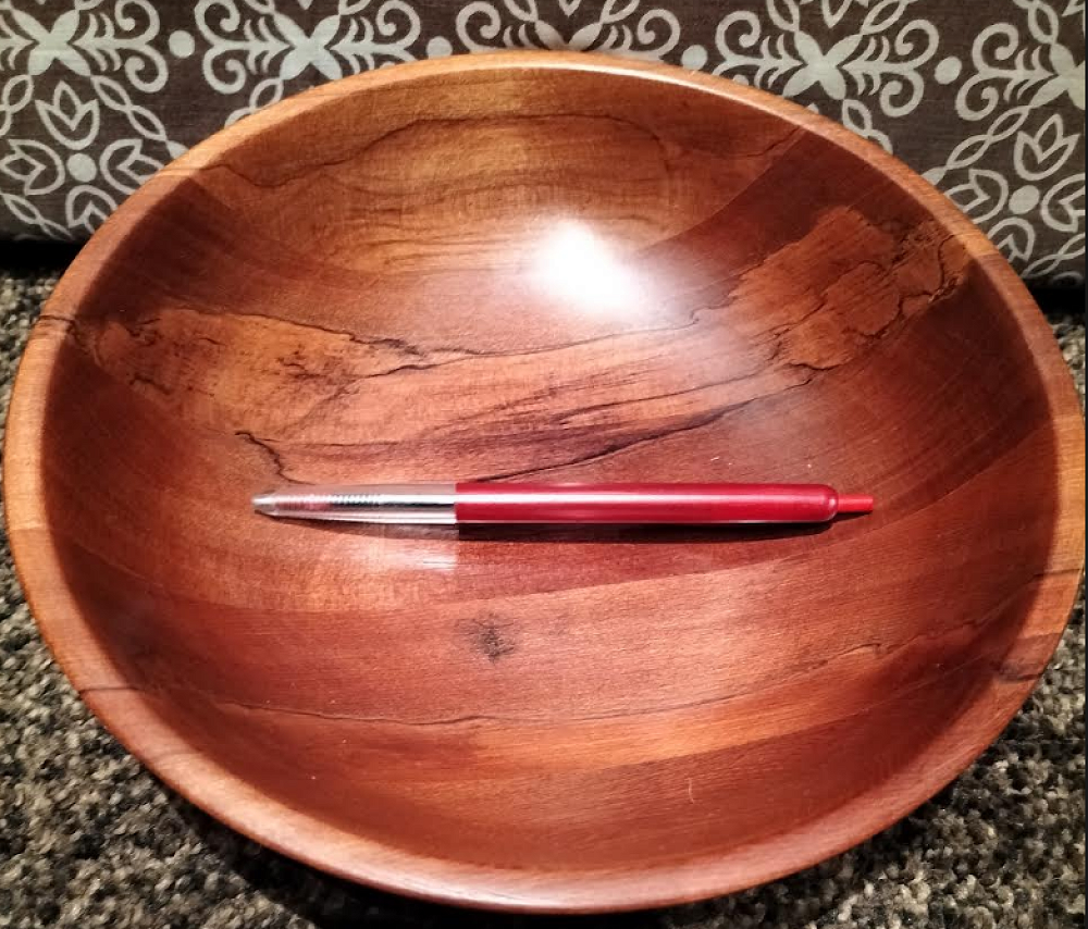13. Wooden Hand-crafted Bowl