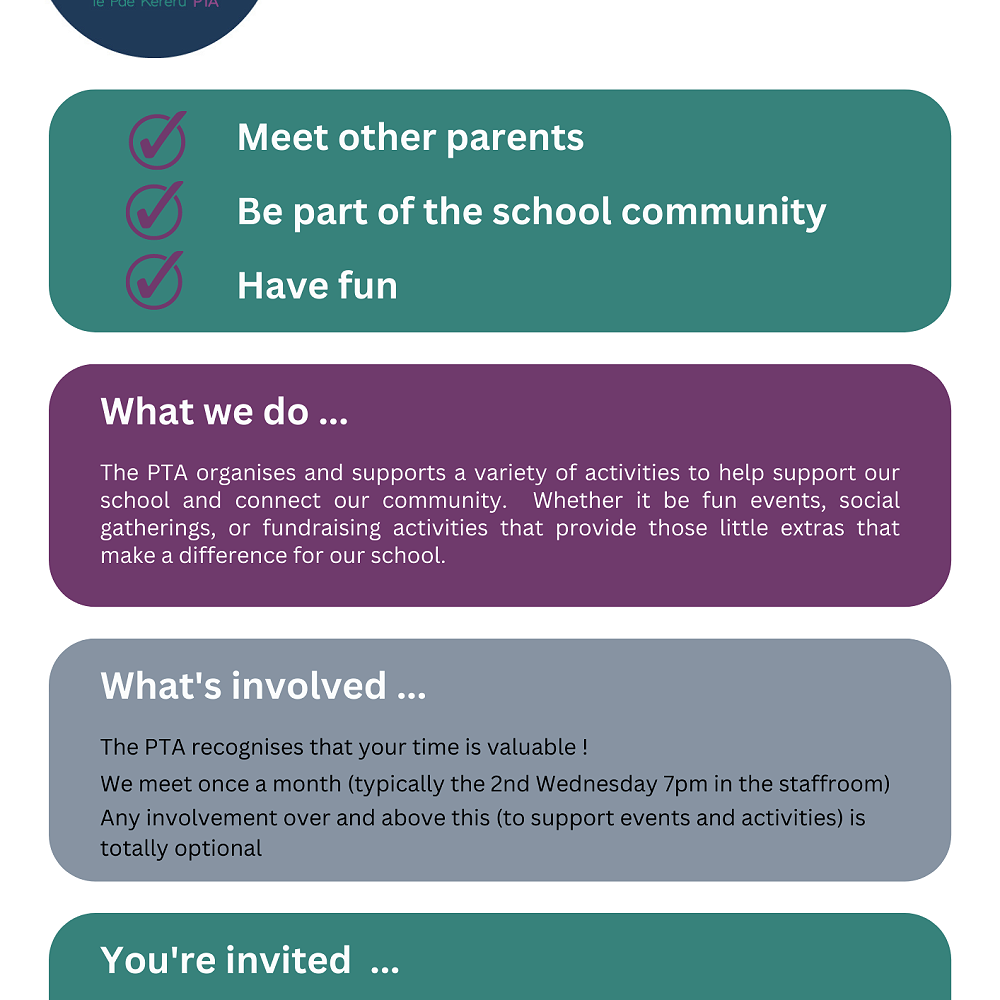 PTA AGM + Meeting: Wed 22nd March