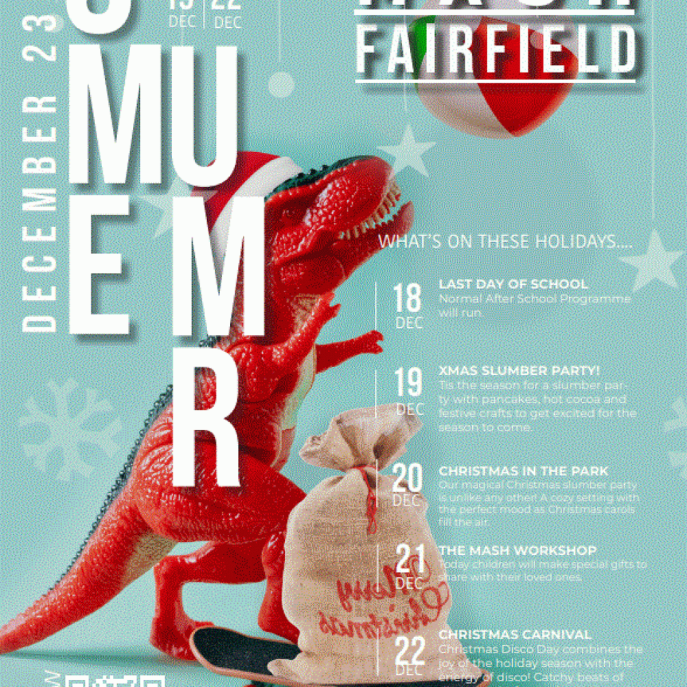 M.A.S.H Fairfield Summer Holiday Programme — Term 4 Week 3 Newsletter