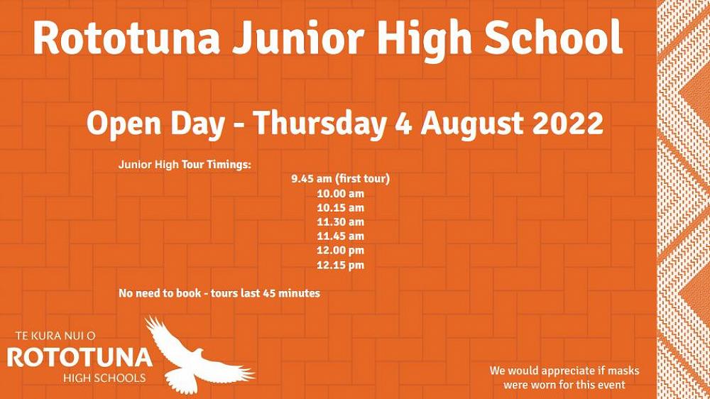 2022 Open Day — RJHS Newsletter - Term 3, Issue 1