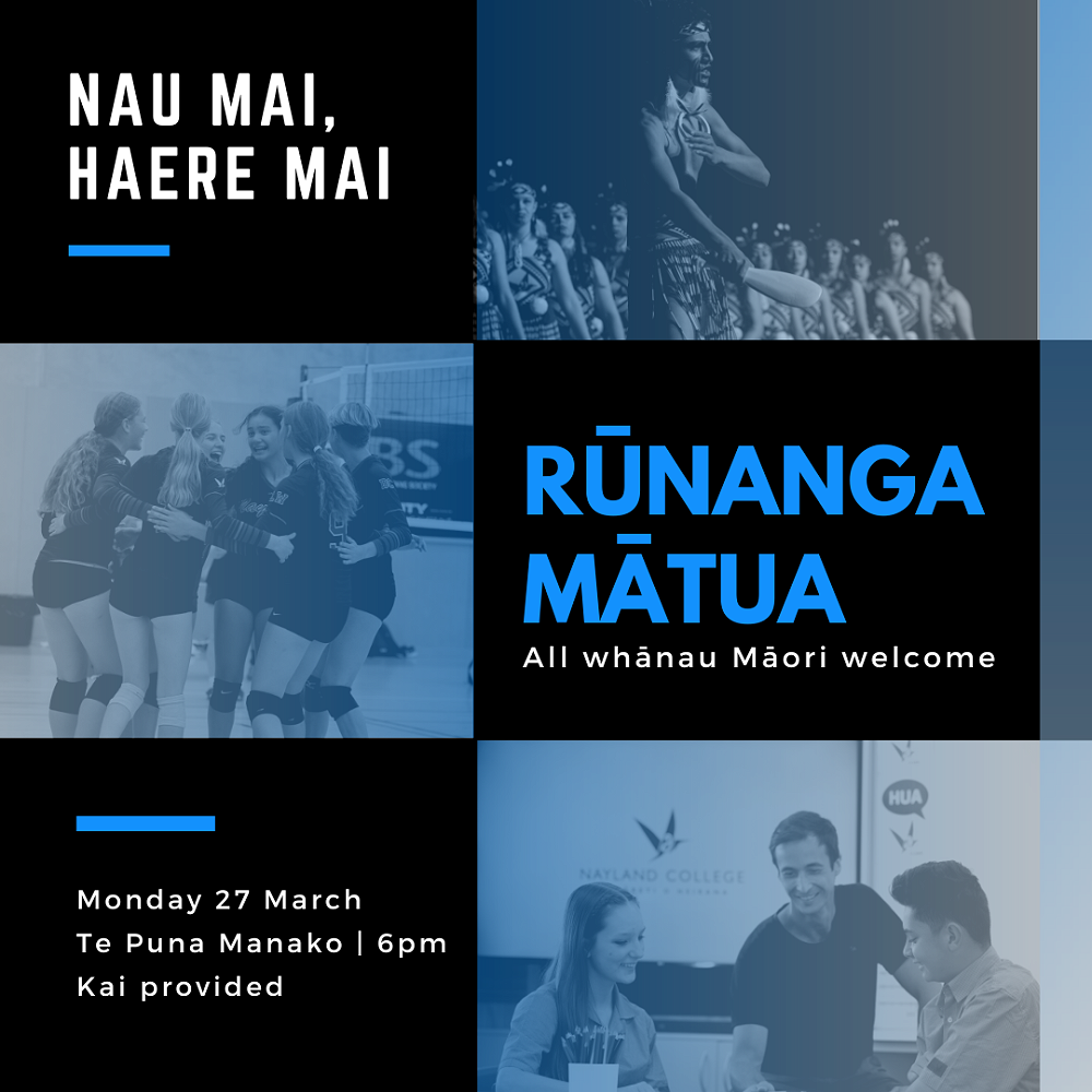 Nau mai, haere mai — Nayland College Newsletter, 17 March 2023