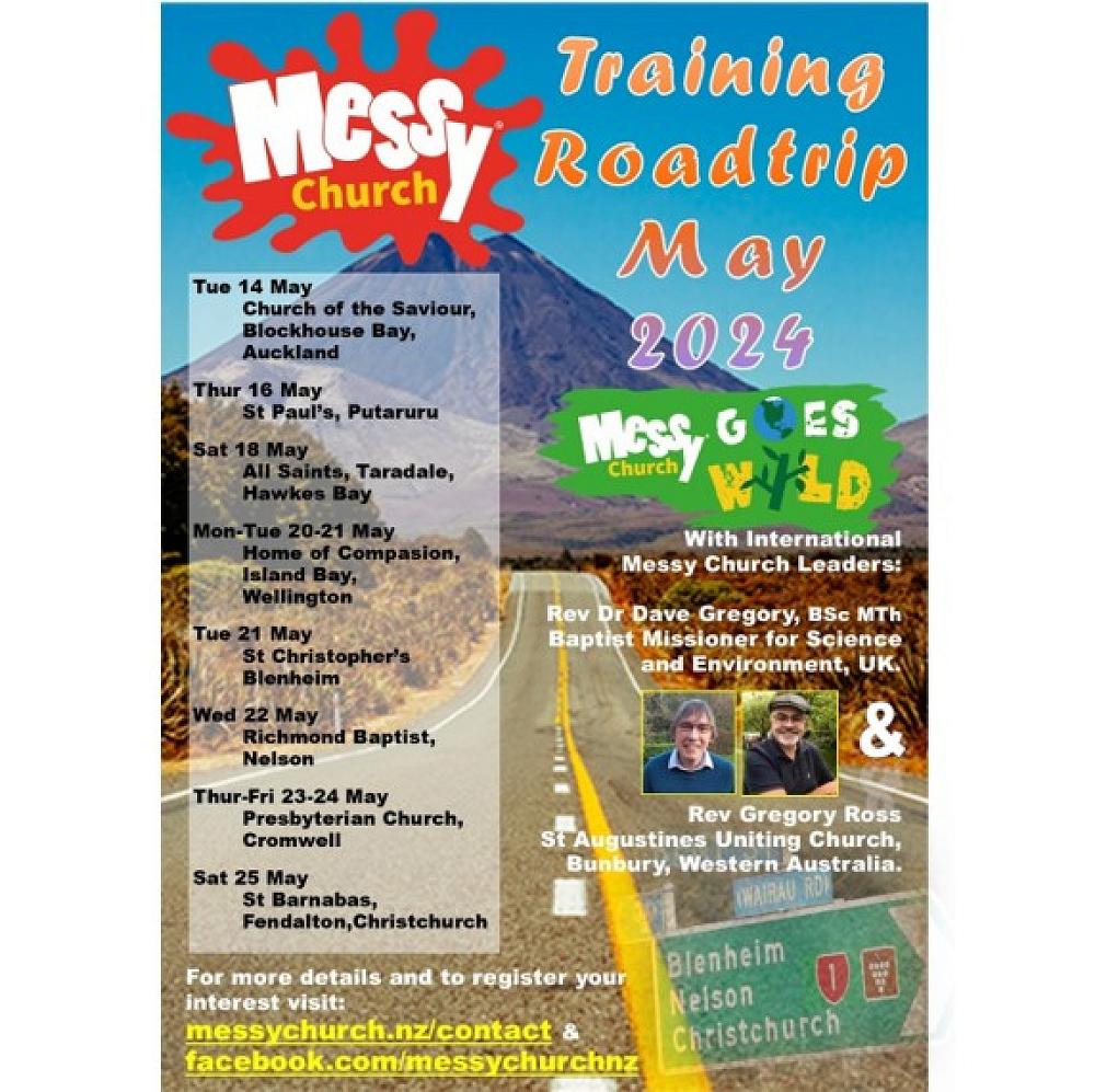 Messy Church Road-trip Trainings in Aotearoa NZ